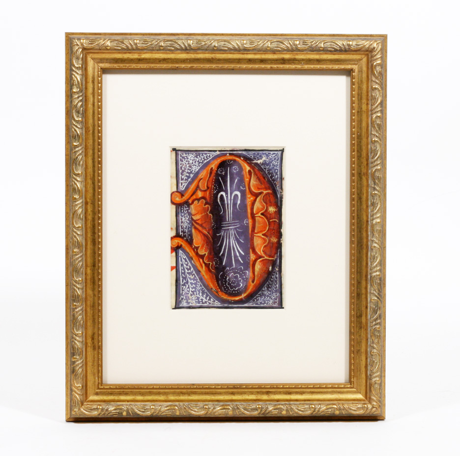 Illuminated Manuscript: Large Initial D | Illuminated Manuscript | 1st ...
